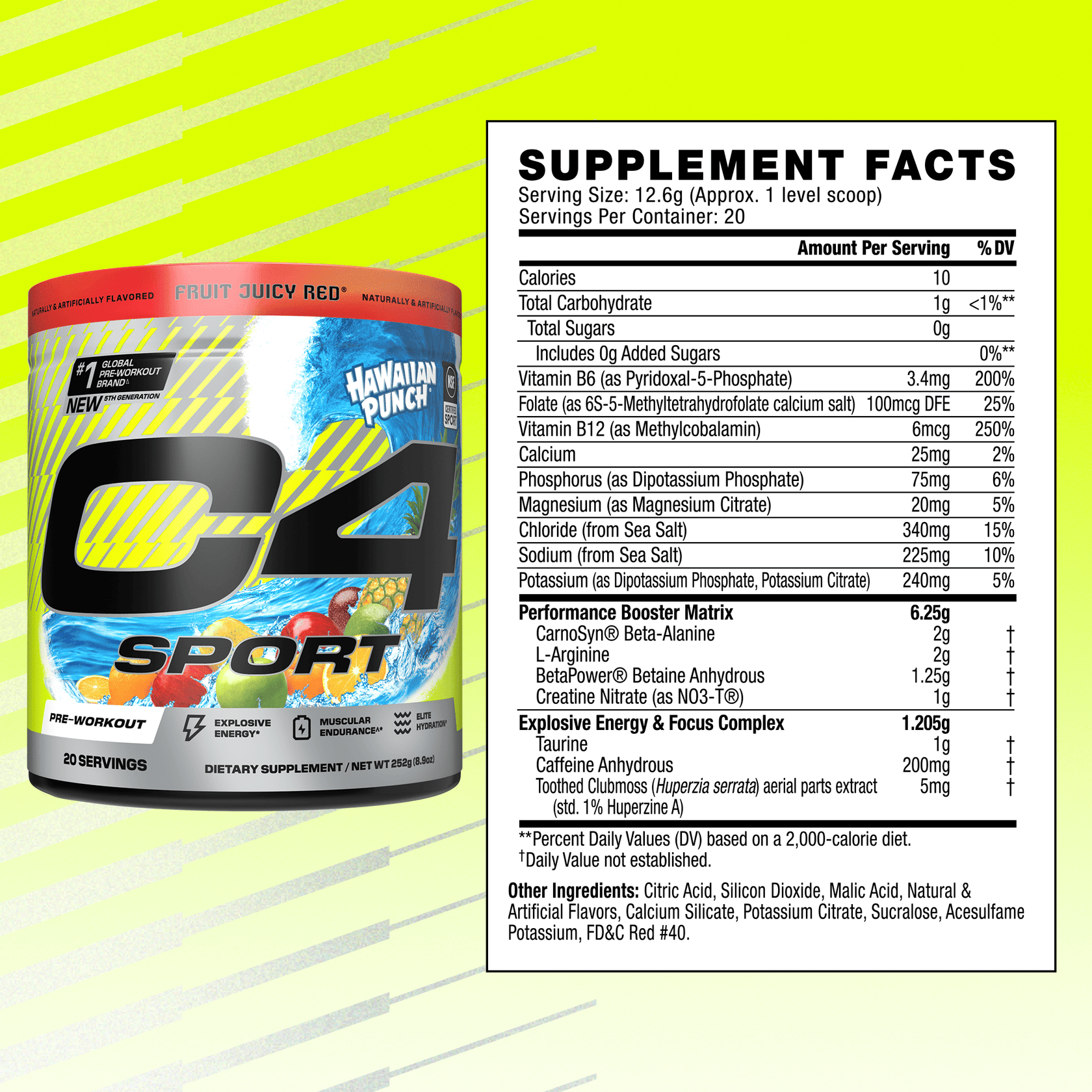 Cellucor C4 Sport® - NSF Certified Pre-Workout for Athletes