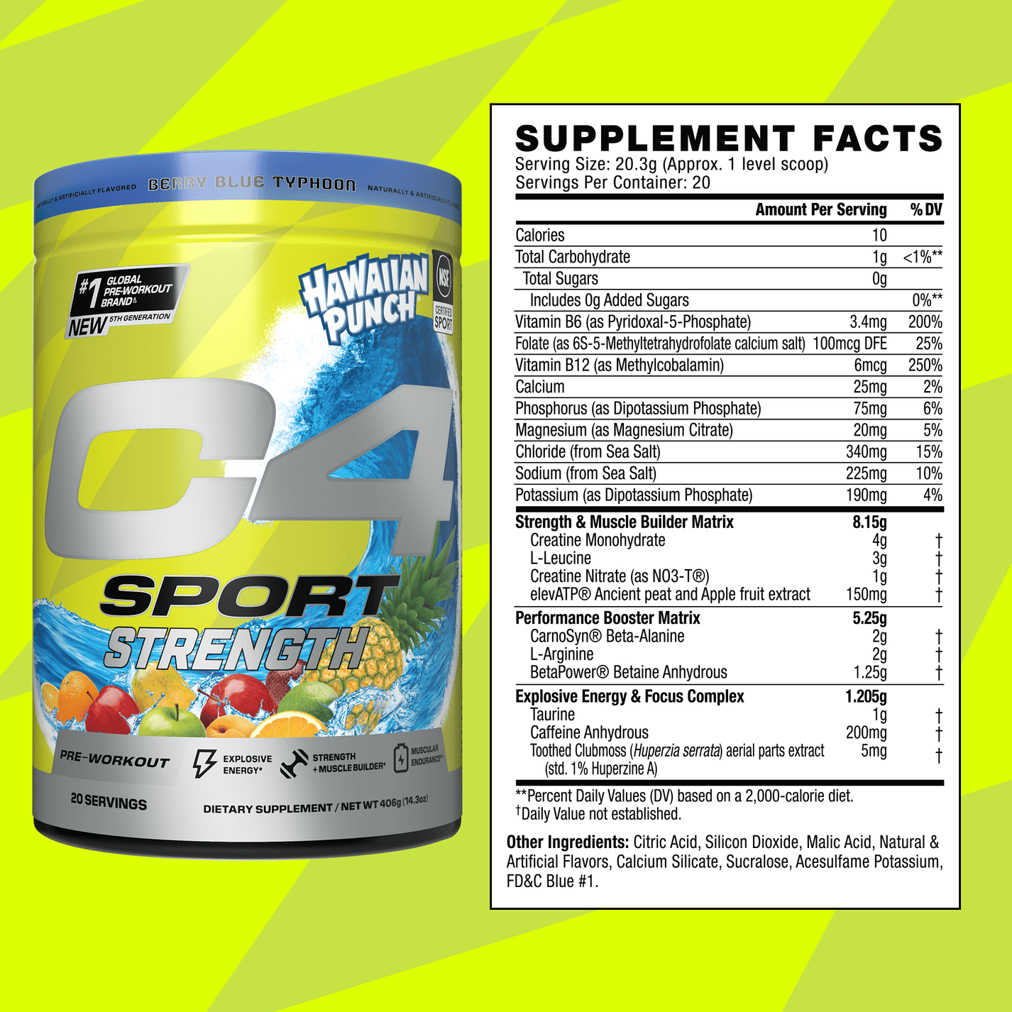C4 Sport® Strength Pre Workout Powder – Cellucor