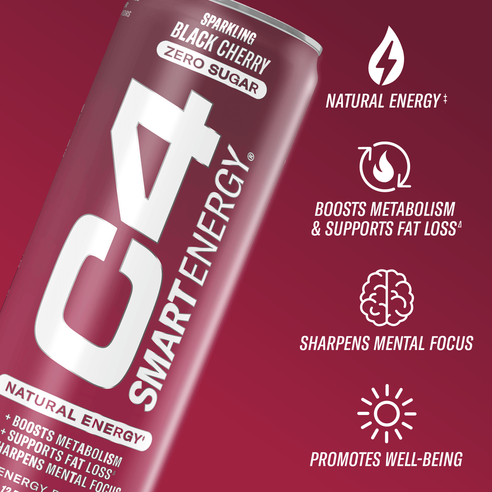 C4 Smart Energy® | 12oz Carbonated Energy Drink | 12-Pack | Cellucor