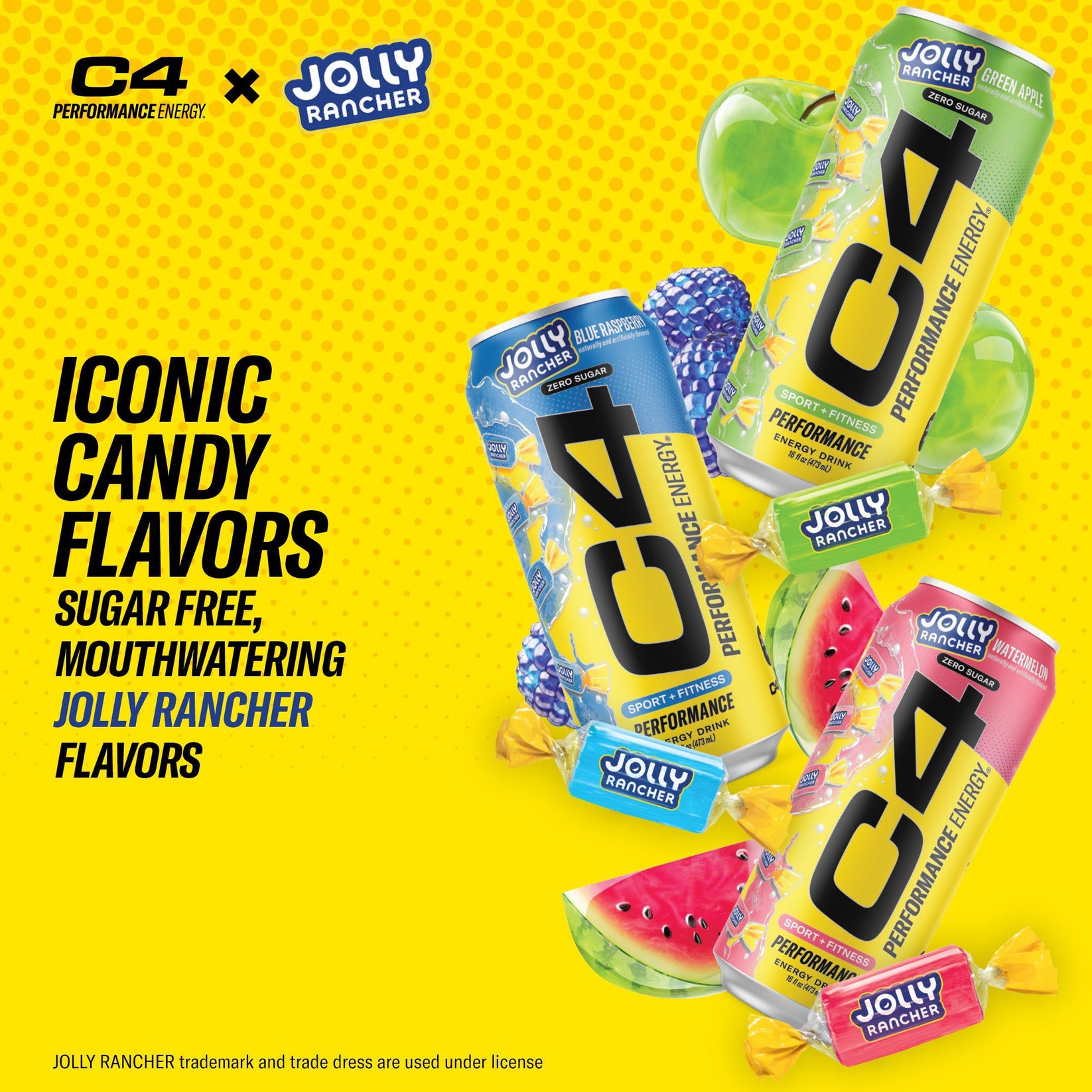 C4 Energy® x Jolly Rancher™ | Carbonated Energy Drink 16oz (12-Pack ...