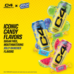 C4 Energy® x Jolly Rancher™ | Carbonated Energy Drink 16oz (12-Pack ...