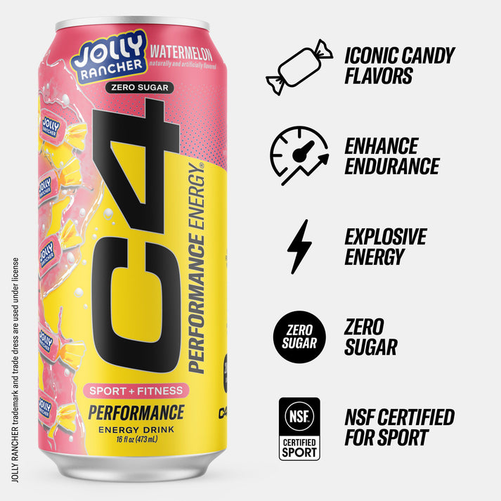 C4 Energy® x Jolly Rancher™ | Carbonated Energy Drink 16oz (12-Pack ...