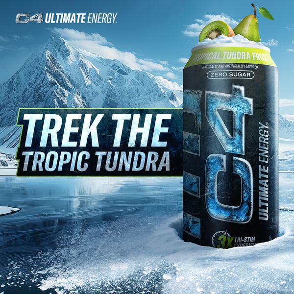 C4 Ultimate® Frost Carbonated | Sugar Free Performance Energy 16oz (12-Pack) | Cellucor
