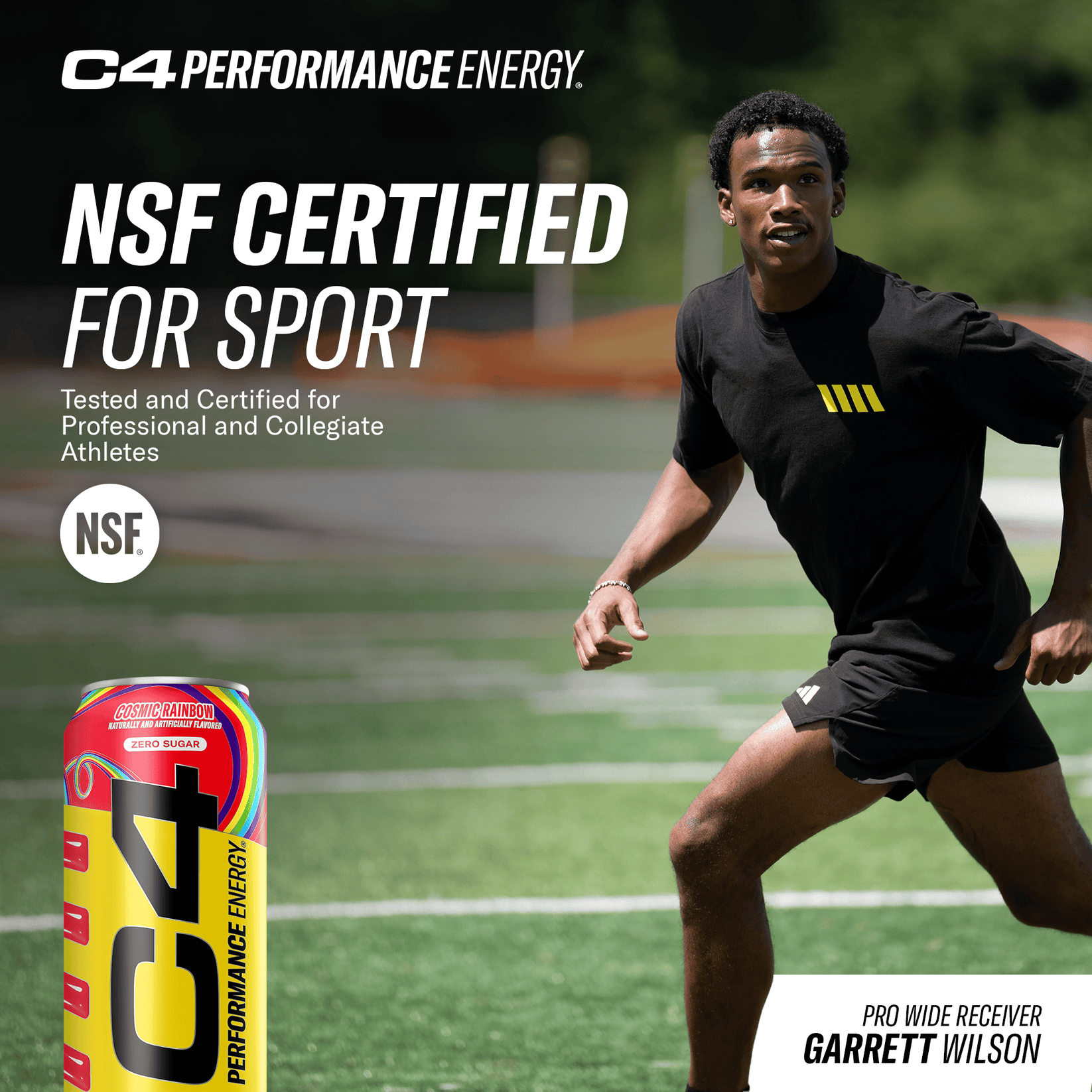 C4 Energy x Cosmic Rainbow | Carbonated Energy Drink 16oz (12-Pack ...