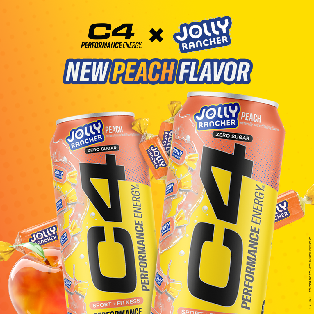 C4 Energy® x Jolly Rancher™ | Carbonated Energy Drink 16oz (12-Pack ...