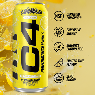 C4 Performance Energy Lemonade Official Energy Drink Of The Summer