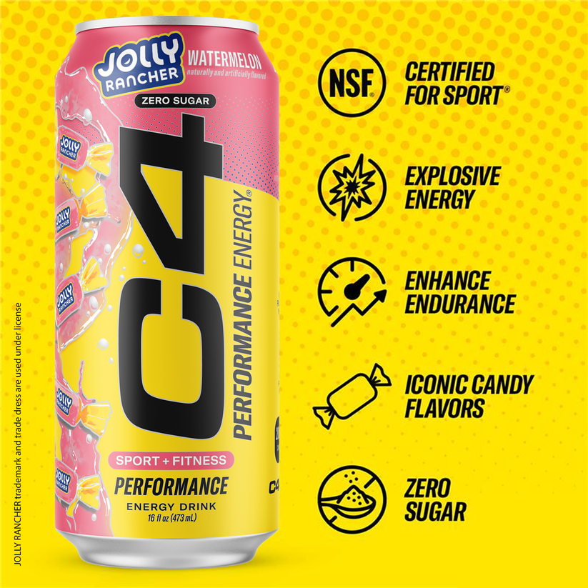 C4 Energy® x Jolly Rancher™ | Carbonated Energy Drink 16oz (12-Pack ...