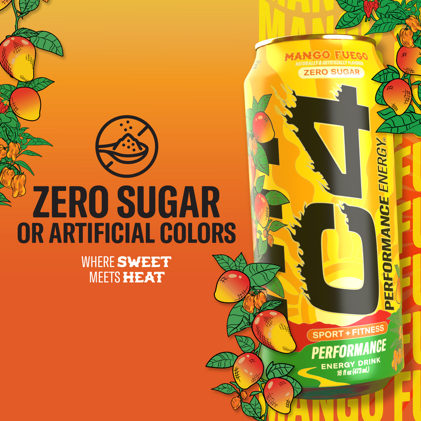 C4® Energy Carbonated | Energy Drink 12oz & 16oz (12-Pack) | Cellucor