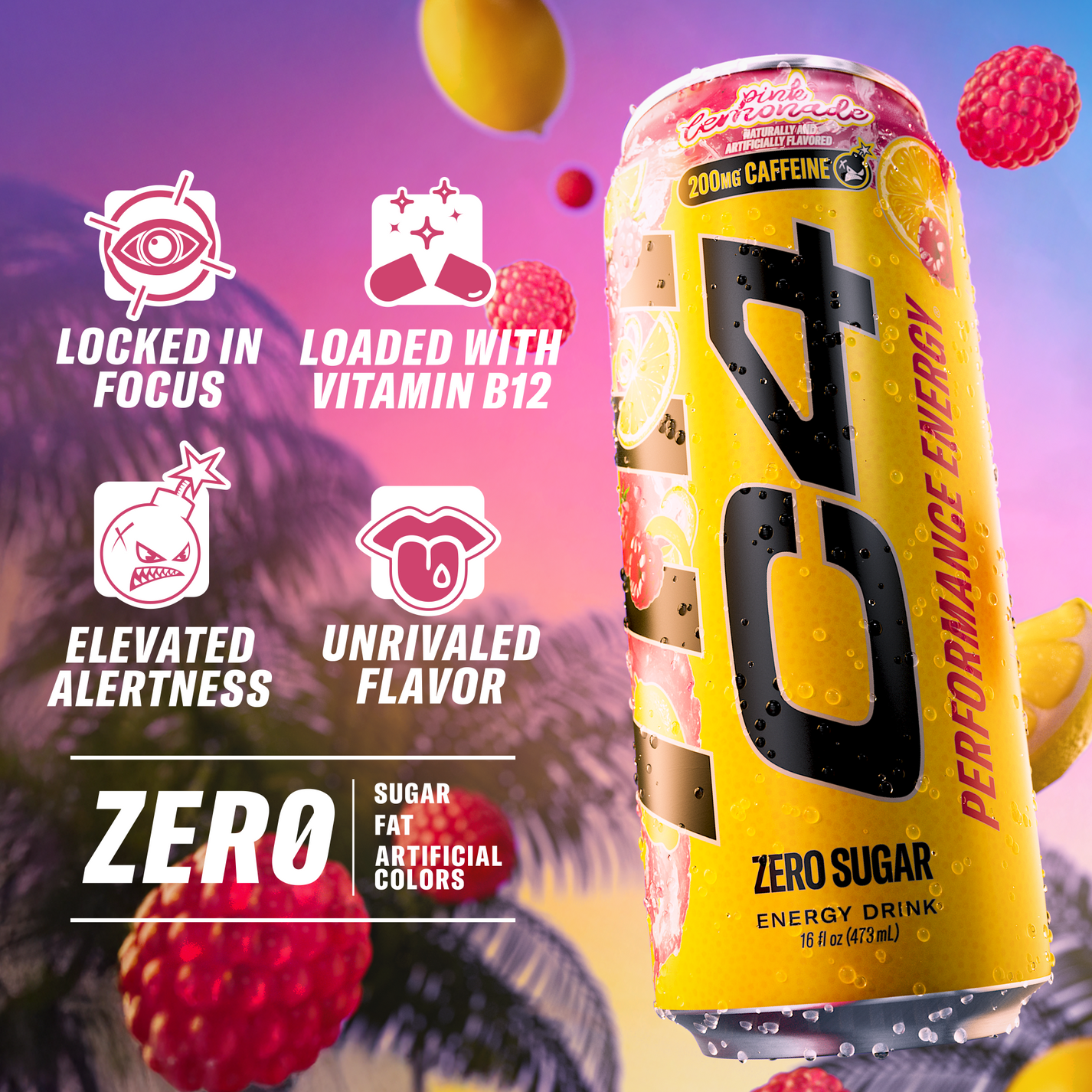 C4 Energy® Carbonated Pink Lemonade – Cellucor