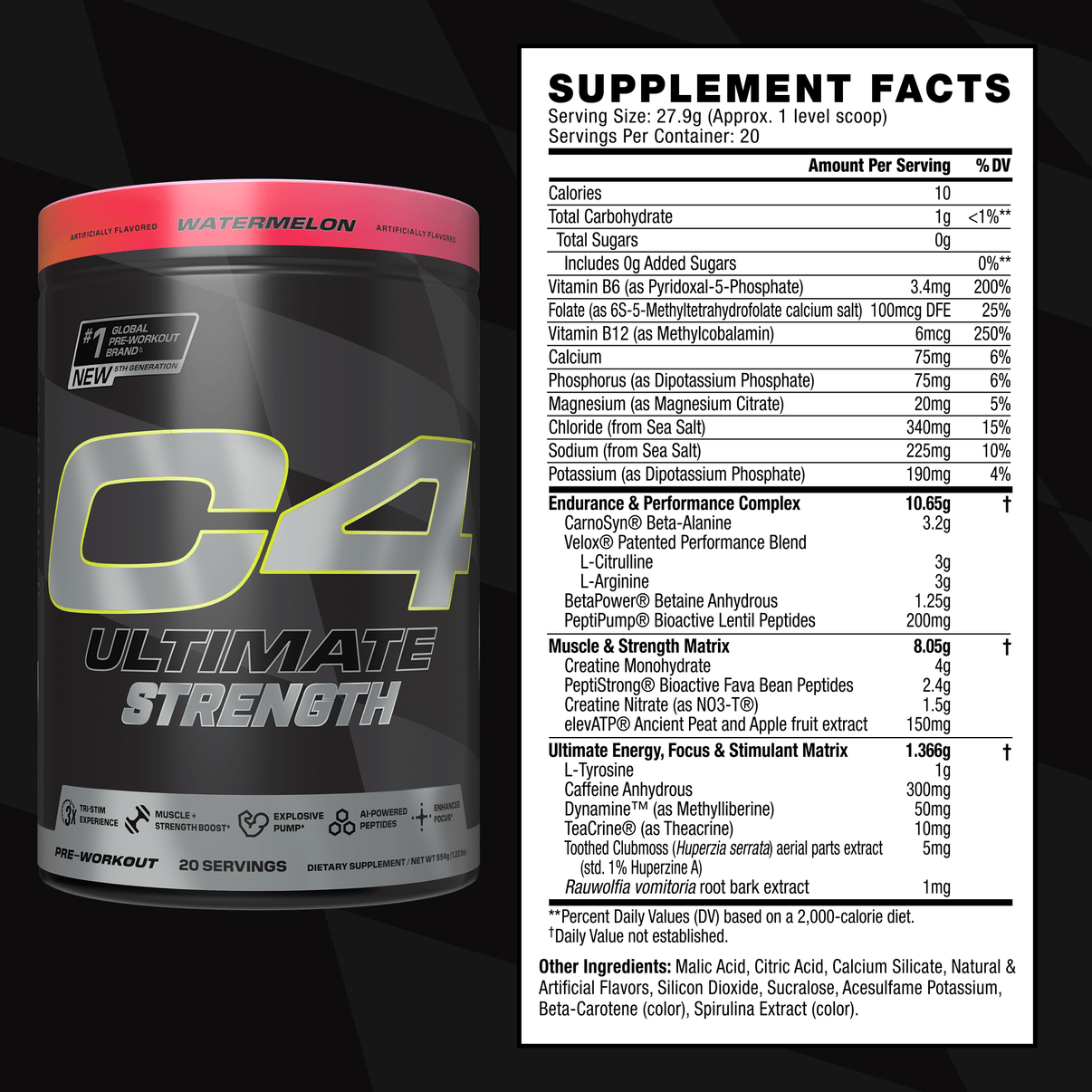 C4 Ultimate® Strength Pre Workout Powder – Cellucor