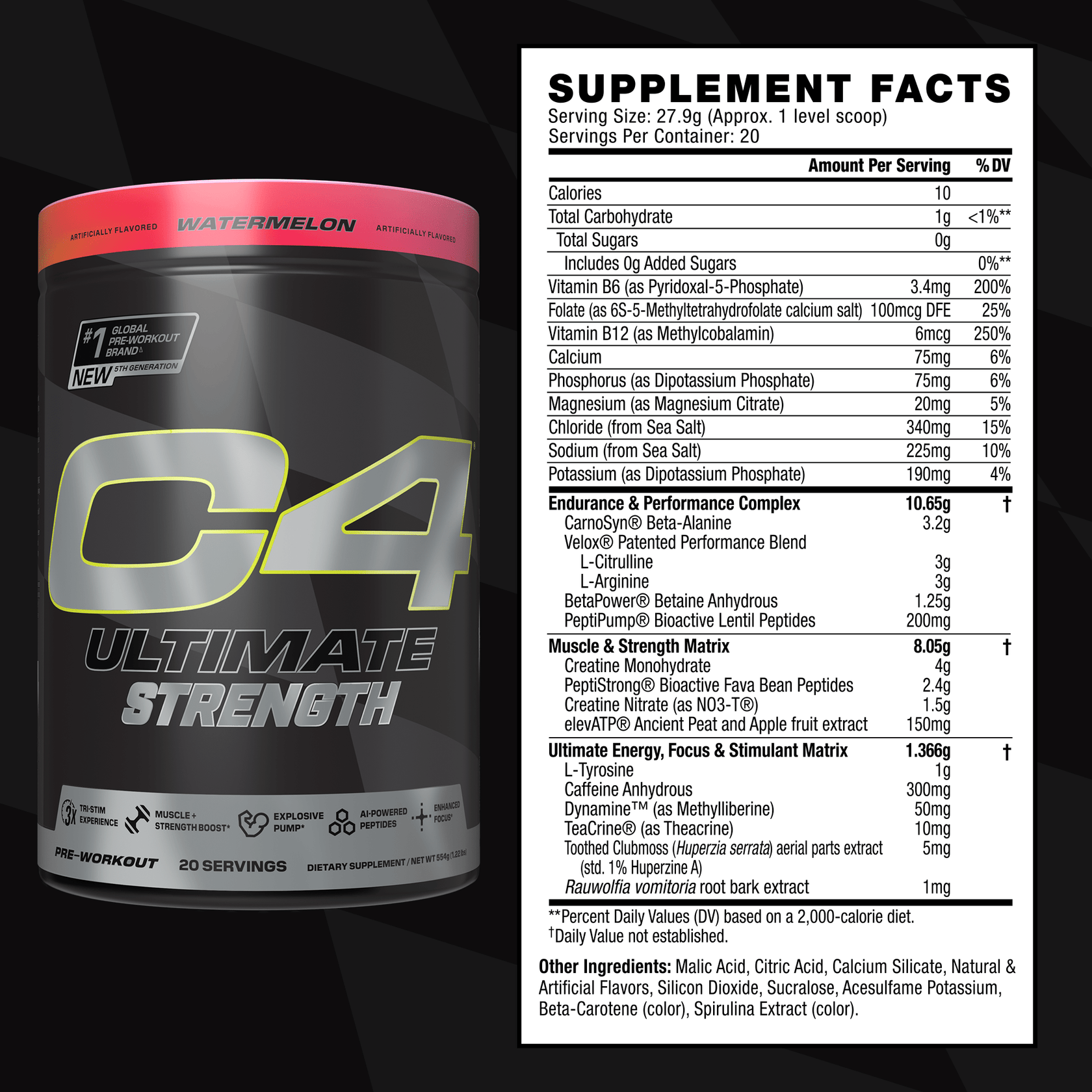 C4 Ultimate® Strength Pre Workout Powder – Cellucor