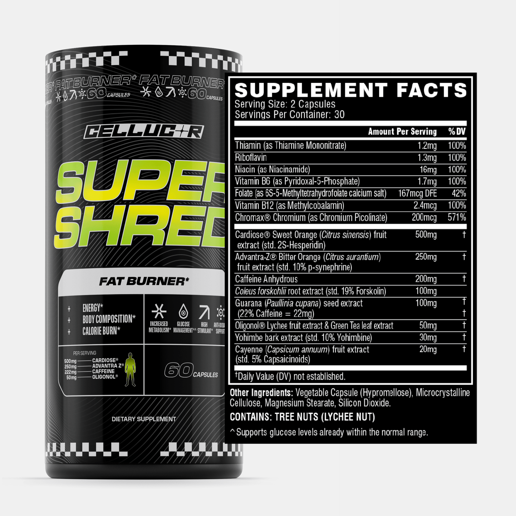 Cellucor® Super Shred Fat Burner, 60 Capsules