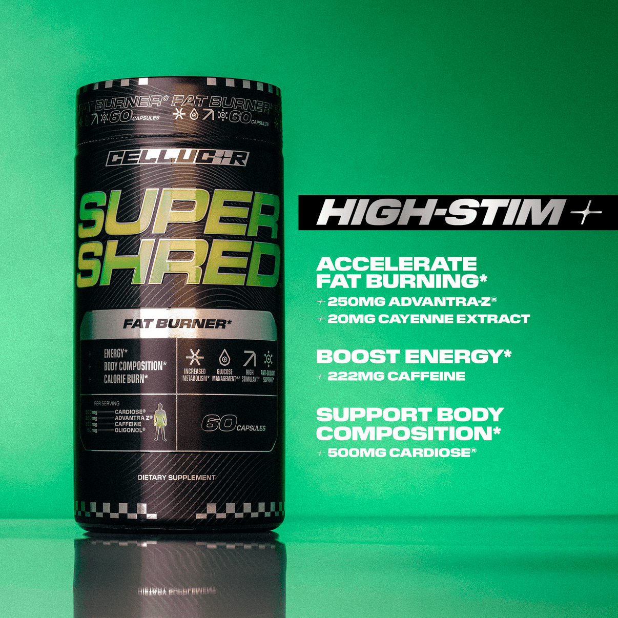 Cellucor® Super Shred Fat Burner, 60 Capsules