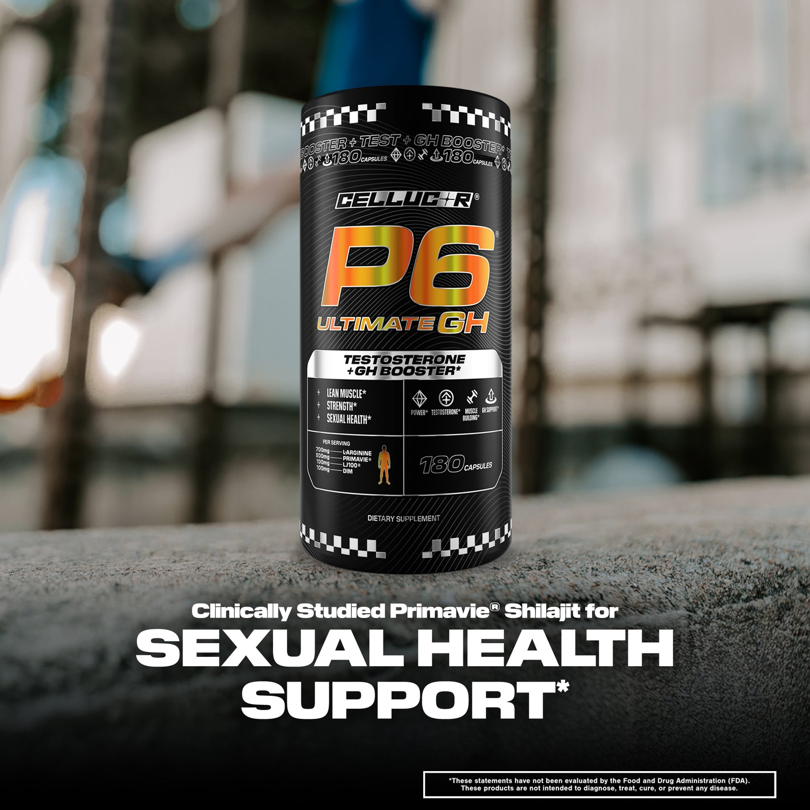 Cellucor® P6 Ultimate GH Testosterone Booster, 180 Capsules